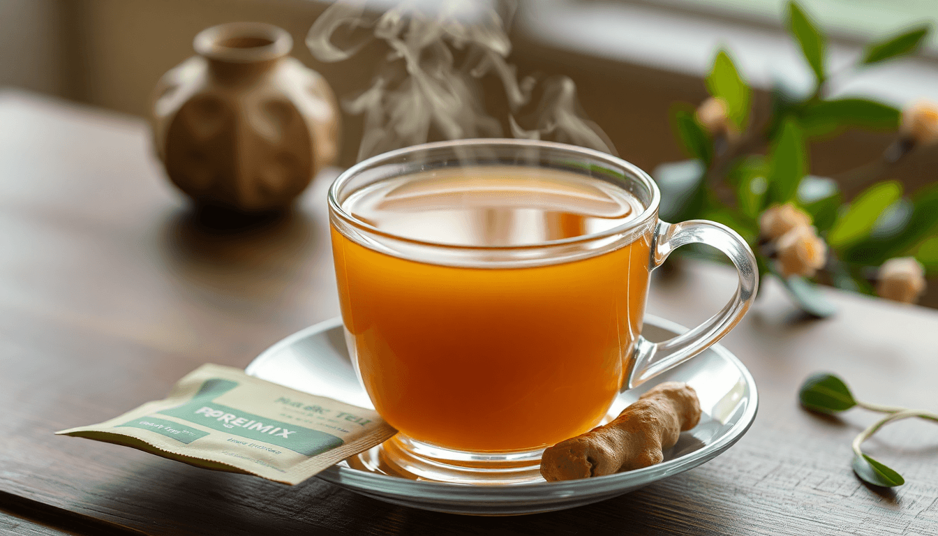 AMAZON Ginger Tea Premix | Just add hot water – Quick & Flavorful Tea ...