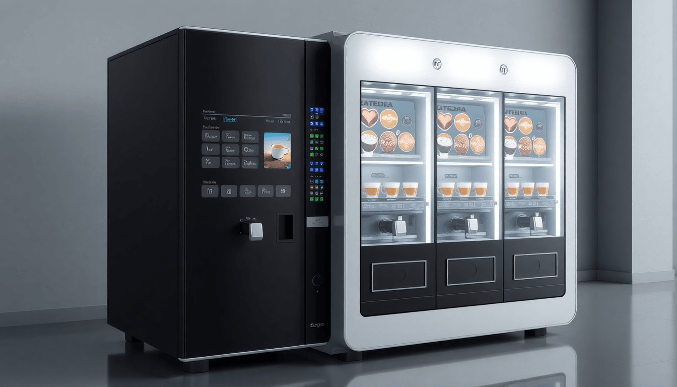 Desire Coffee Machine | Fully Automatic Tea & Coffee 4 Lane Vending ...