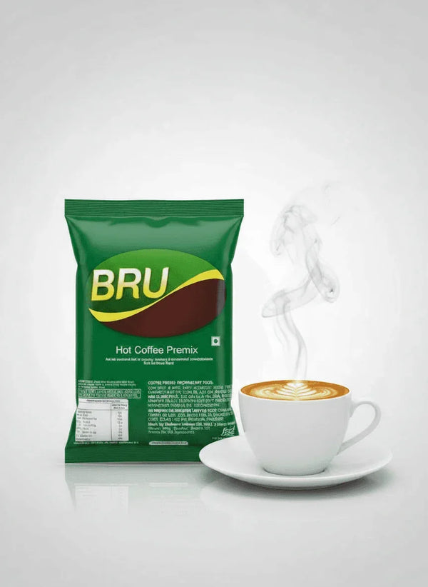 Hot Bru Coffee Premix 1kg - Rich Hot Coffee Blend | COFFEE WALLA